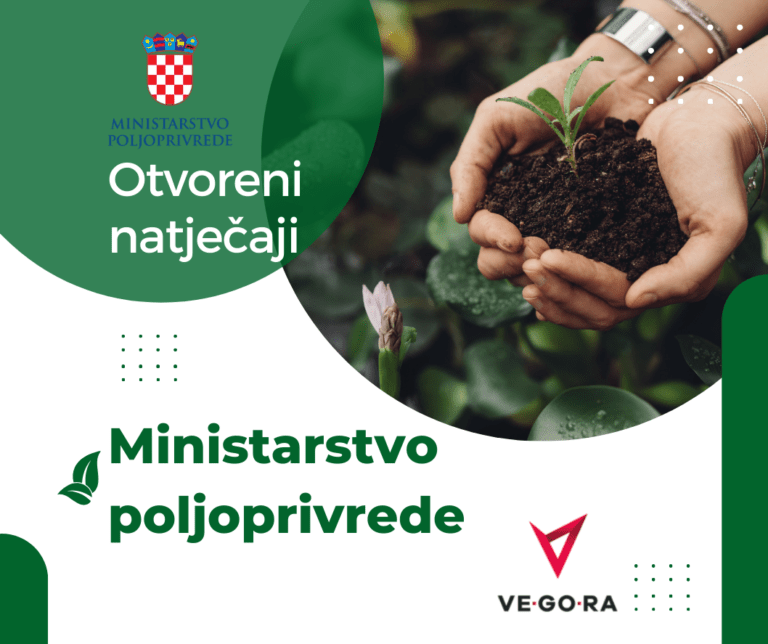 Otvoreni natječaji Ministarstva poljoprivrede - Vegora